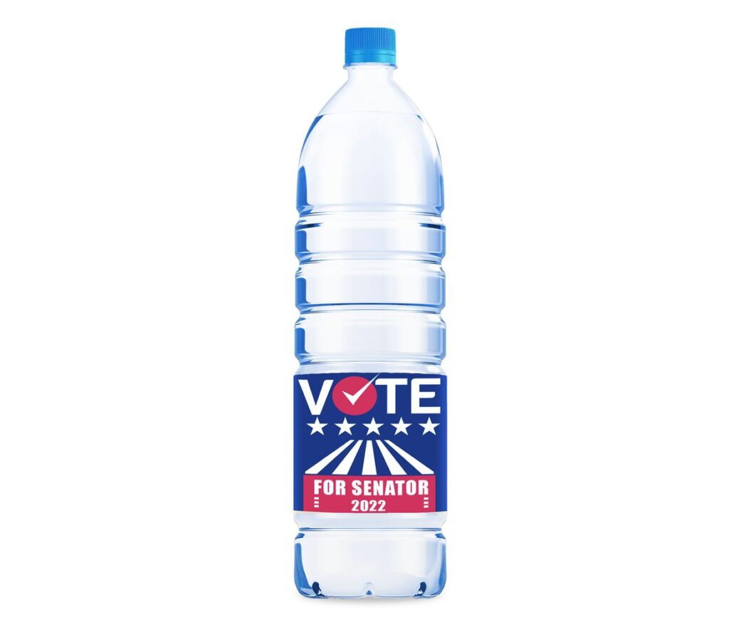 Political Campaign Water Labels | Label Designs Gurus